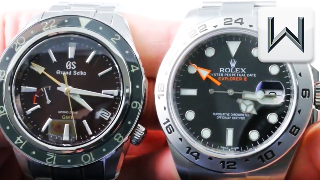 Rolex Explorer 2 vs Grand Seiko Spring Drive GMT SBGE245 vs Rolex ...