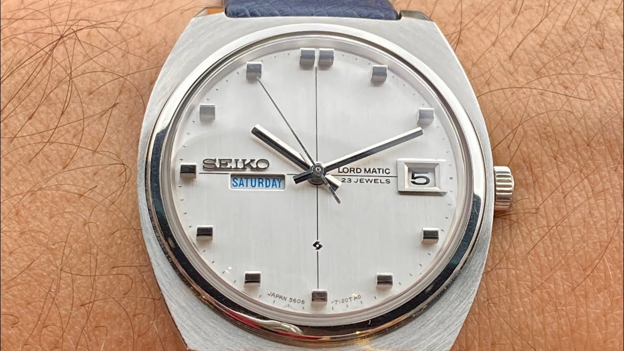 Vintage October 1968 Seiko LM LordMatic 5606-7100 - Split Day/Date ...
